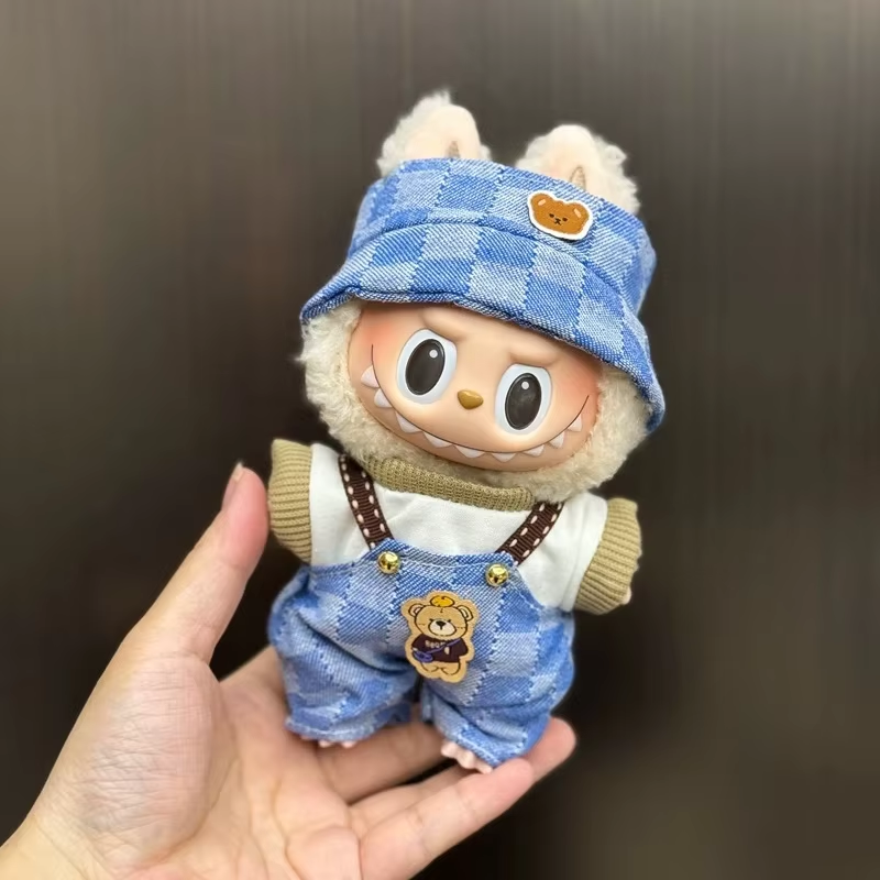 Labubu Baby Clothes V1 V2 17cm Labubu Clothes Enamelling Pendant Plush ...