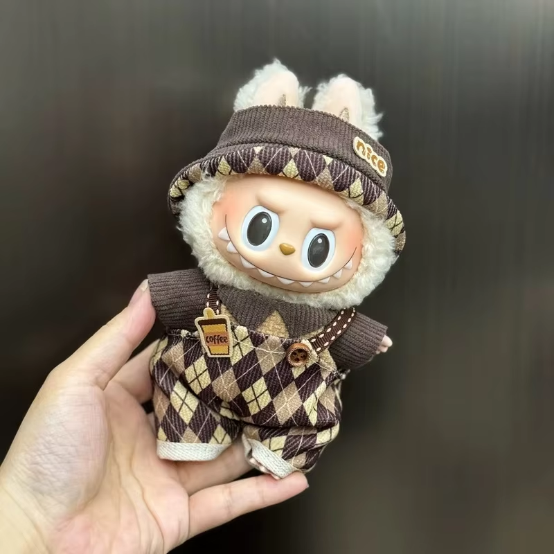 Labubu Baby Clothes V1 V2 17cm Labubu Clothes Enamelling Pendant Plush ...