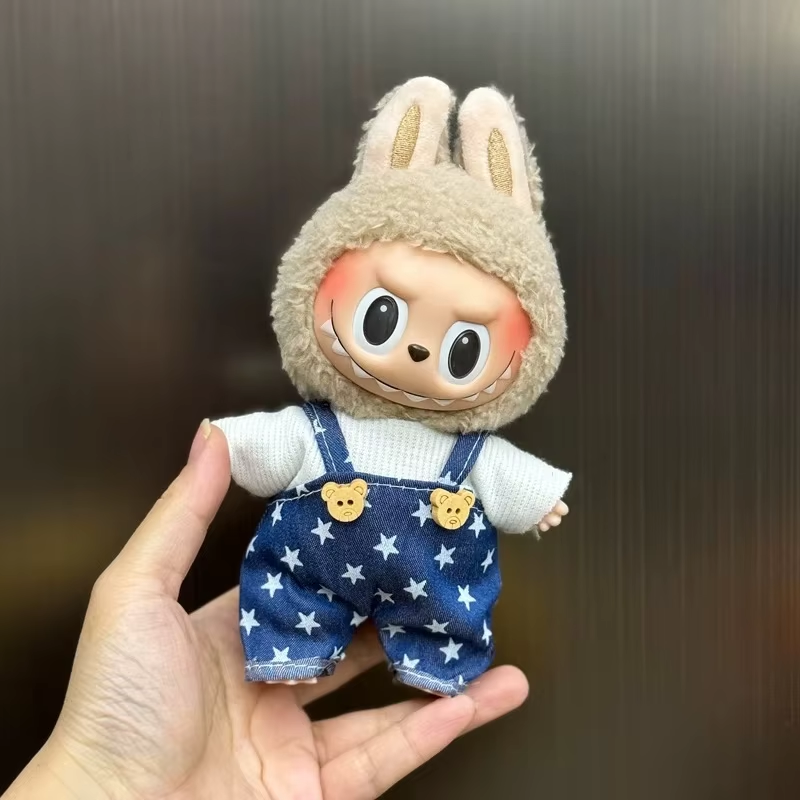 Labubu Baby Clothes V1 V2 17cm Labubu Clothes Enamelling Pendant Plush ...