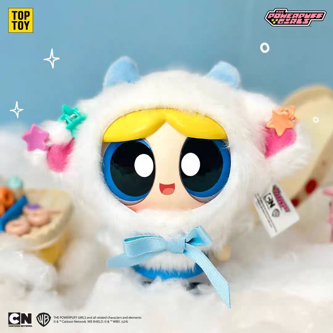 The Powerpuff Girls blind box Cloak figurine Vinyl plush toy Cute doll ...