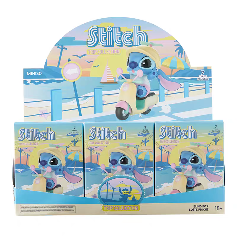 MINISO Star Wars Baby Stitch Happy Tour Series Blind Box Cute Girl Gift ...