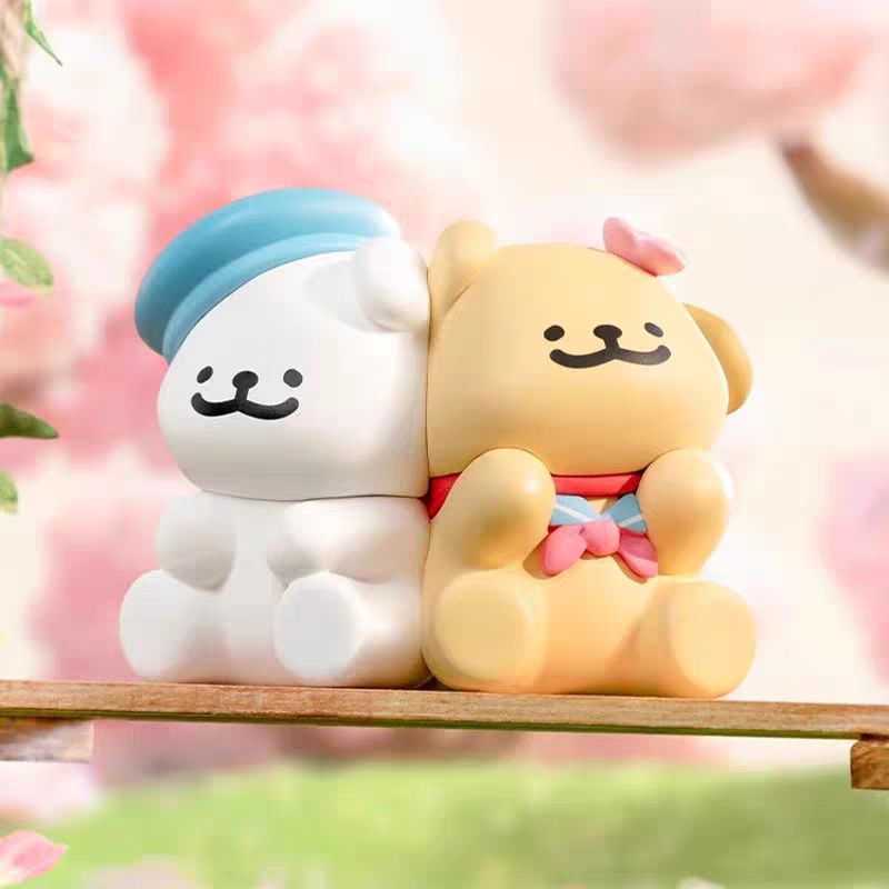 MINISO Line Puppy Romantic Sakura Series Blind Box Ornament Figure Cute ...