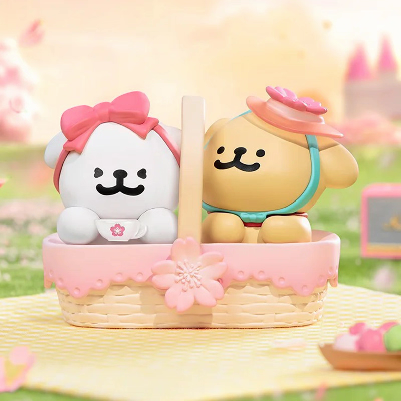 MINISO Line Puppy Romantic Sakura Series Blind Box Ornament Figure Cute ...